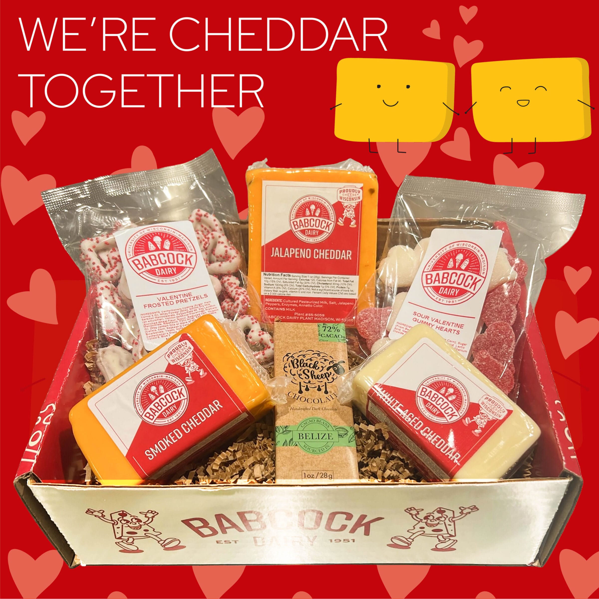 Enjoy a Valentines Day “We’re Cheddar Together” Gift Box! – Babcock ...